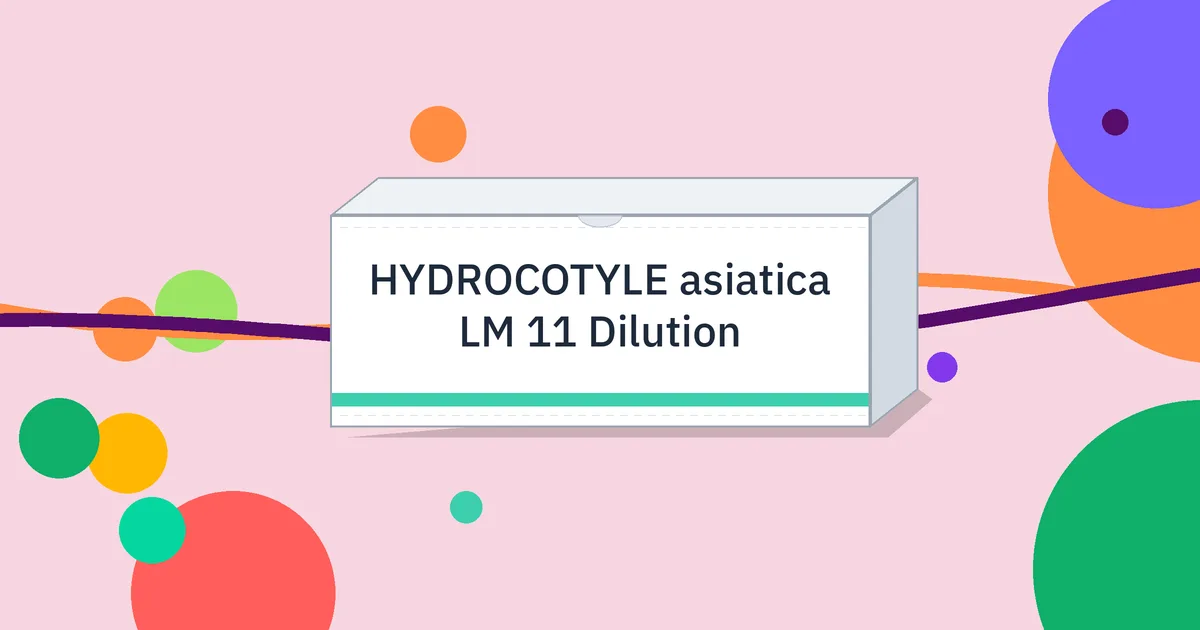 Symbolbild: Packung mit der Aufschrift HYDROCOTYLE asiatica LM 11 Dilution (PZN 13556756) – Verfügbarkeit und Bezug in Apotheken in Frankfurt am Main