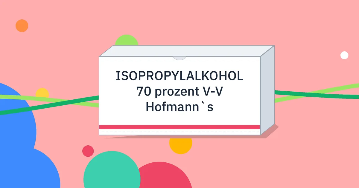 Symbolbild: Packung mit der Aufschrift ISOPROPYLALKOHOL 70 prozent V-V Hofmann`s (PZN 10112496) – Verfügbarkeit und Bezug in Apotheken in Frankfurt am Main