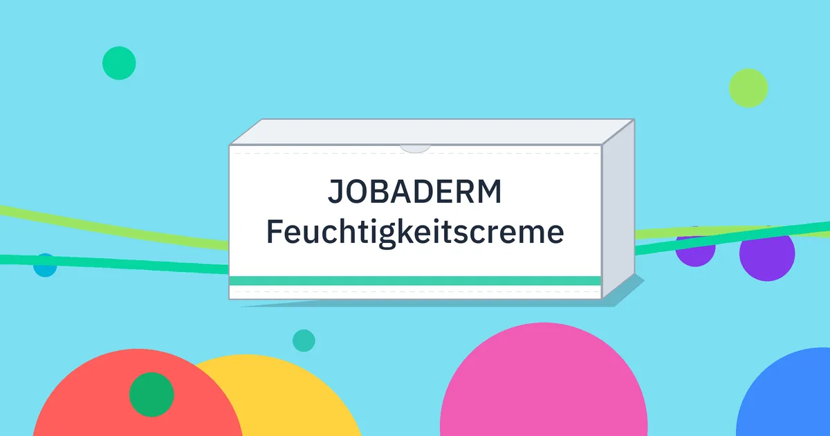 Symbolbild: Packung mit der Aufschrift JOBADERM Feuchtigkeitscreme (PZN 03212978) – Verfügbarkeit und Bezug in Apotheken in Frankfurt am Main