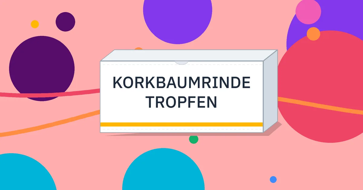 Symbolbild: Packung mit der Aufschrift KORKBAUMRINDE TROPFEN (PZN 14282717) – Verfügbarkeit und Bezug in Apotheken in Frankfurt am Main
