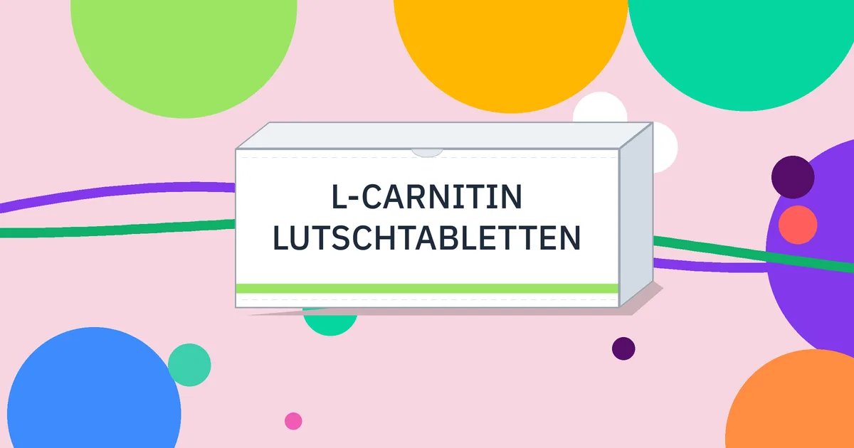 Symbolbild: Packung mit der Aufschrift L-CARNITIN LUTSCHTABLETTEN (PZN 08748442) – Verfügbarkeit und Bezug in Apotheken in Frankfurt am Main