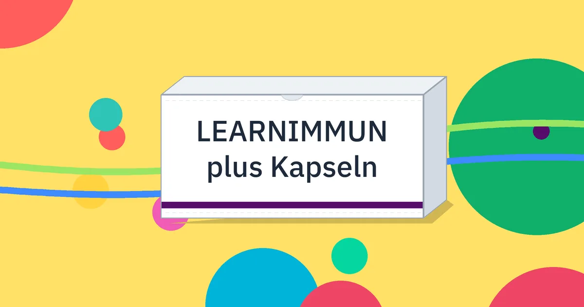 Symbolbild: Packung mit der Aufschrift LEARNIMMUN plus Kapseln (PZN 02030672) – Verfügbarkeit und Bezug in Apotheken in Frankfurt am Main