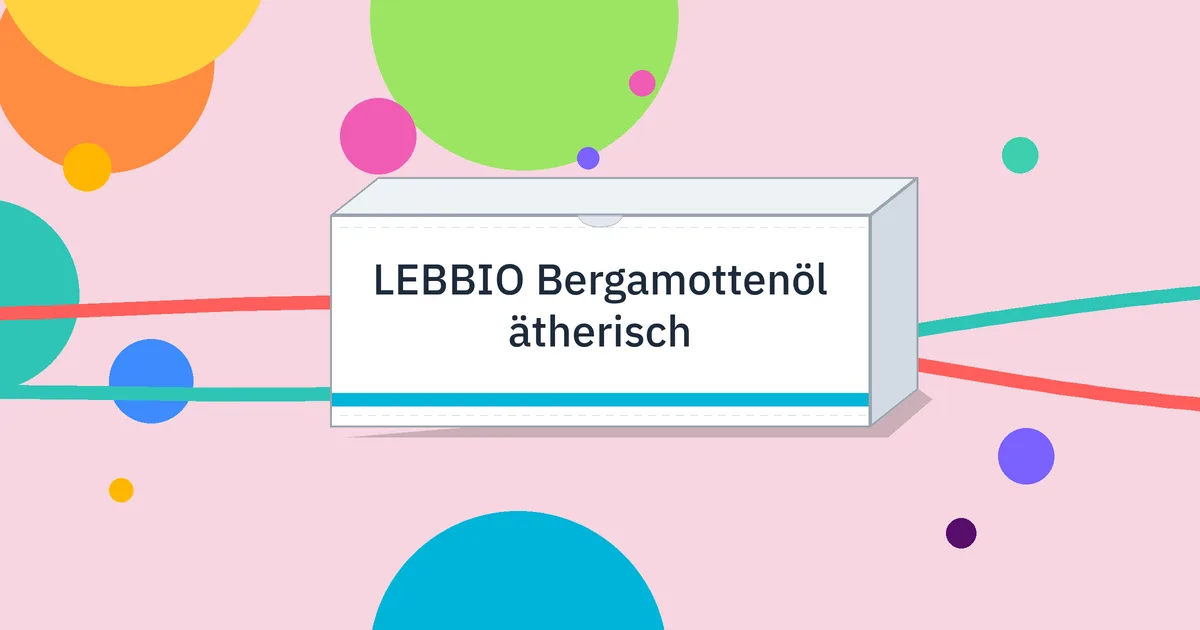 Symbolbild: Packung mit der Aufschrift LEBBIO Bergamottenöl ätherisch (PZN 19408318) – Verfügbarkeit und Bezug in Apotheken in Frankfurt am Main