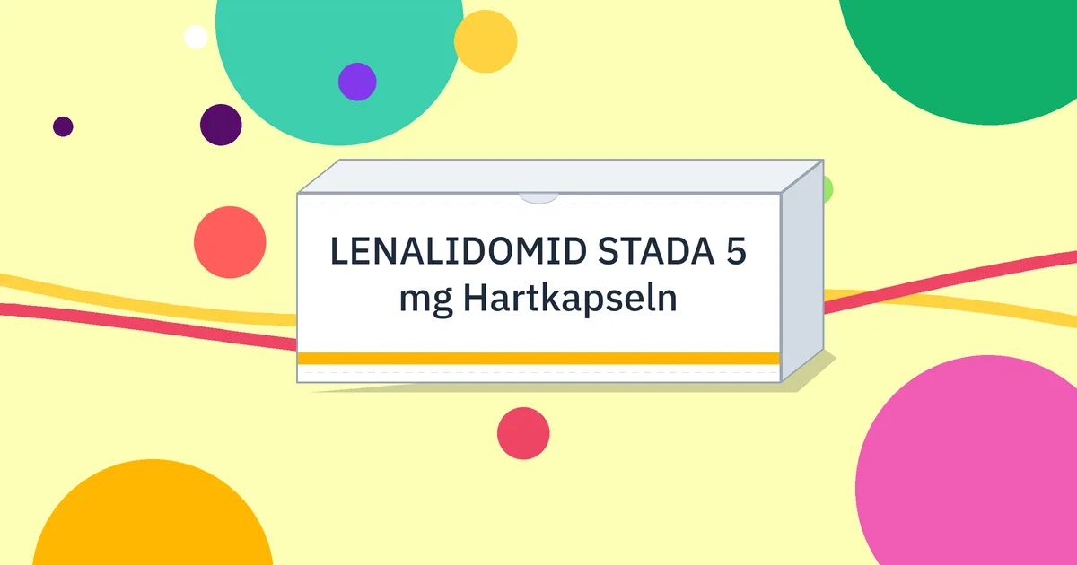 Symbolbild: Packung mit der Aufschrift LENALIDOMID STADA 5 mg Hartkapseln (PZN 17168181) – Verfügbarkeit und Bezug in Apotheken in Frankfurt am Main