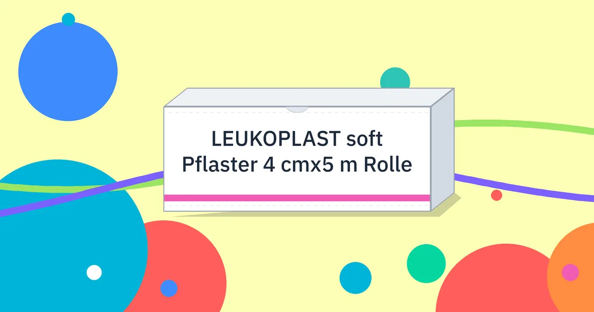 Symbolbild: Packung mit der Aufschrift LEUKOPLAST soft Pflaster 4 cmx5 m Rolle (PZN 14284722) – Verfügbarkeit und Bezug in Apotheken in Frankfurt am Main