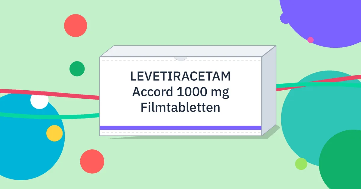Symbolbild: Packung mit der Aufschrift LEVETIRACETAM Accord 1000 mg Filmtabletten (PZN 11178706) – Verfügbarkeit und Bezug in Apotheken in Frankfurt am Main