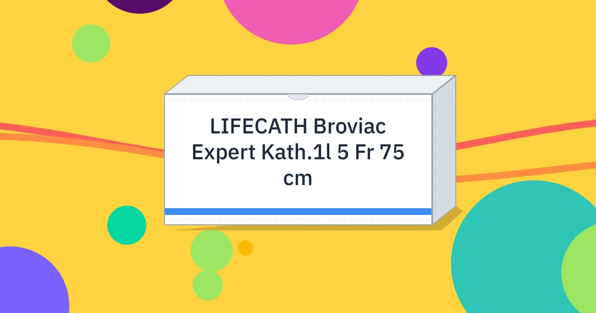 Symbolbild: Packung mit der Aufschrift LIFECATH Broviac Expert Kath.1l 5 Fr 75 cm (PZN 09446683) – Verfügbarkeit und Bezug in Apotheken in Frankfurt am Main