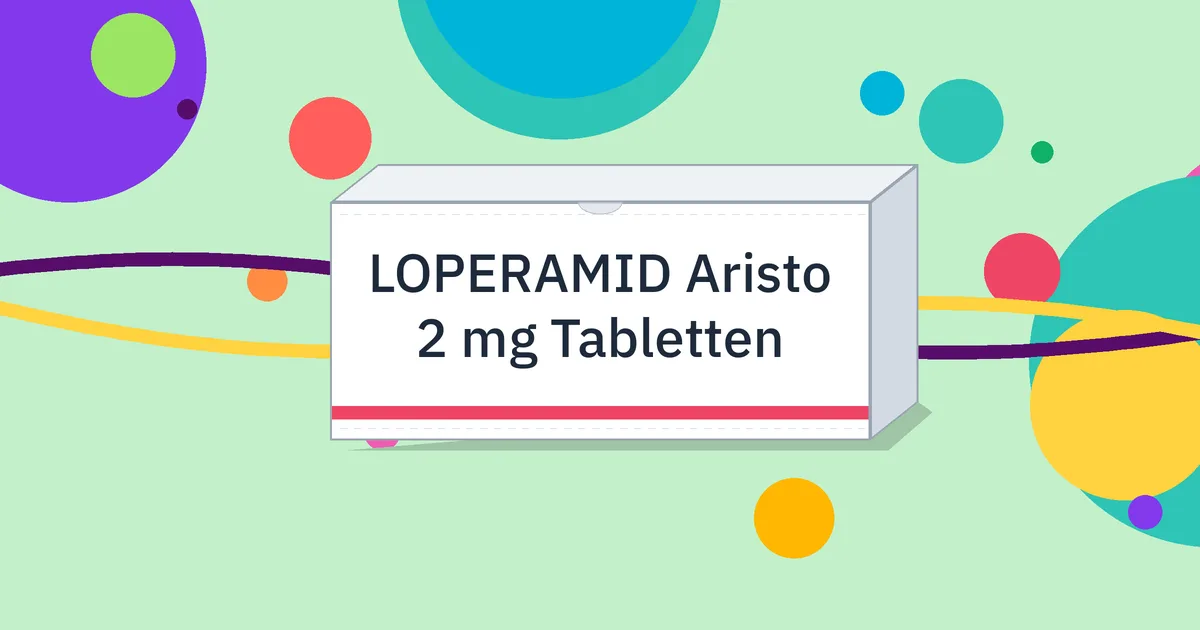 Symbolbild: Packung mit der Aufschrift LOPERAMID Aristo 2 mg Tabletten (PZN 09520787) – Verfügbarkeit und Bezug in Apotheken in Frankfurt am Main