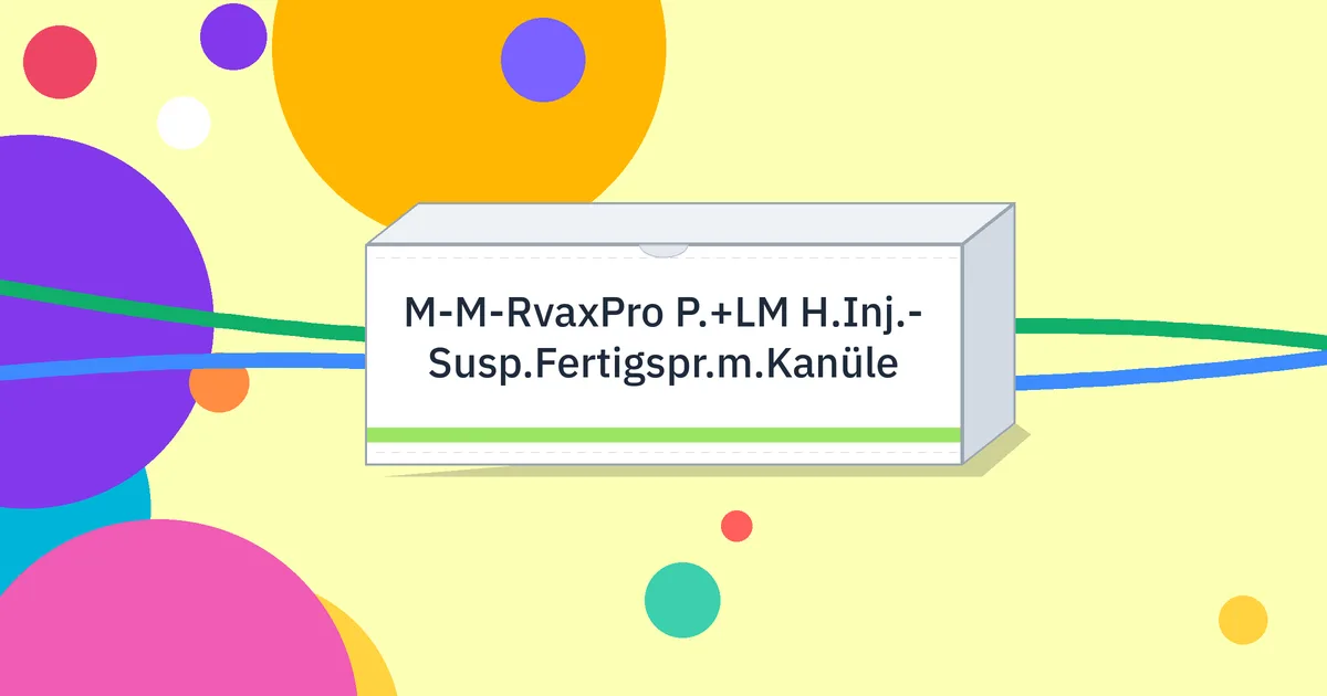 Symbolbild: Packung mit der Aufschrift M-M-RvaxPro P.+LM H.Inj.-Susp.Fertigspr.m.Kanüle (PZN 18052813) – Verfügbarkeit und Bezug in Apotheken in Frankfurt am Main