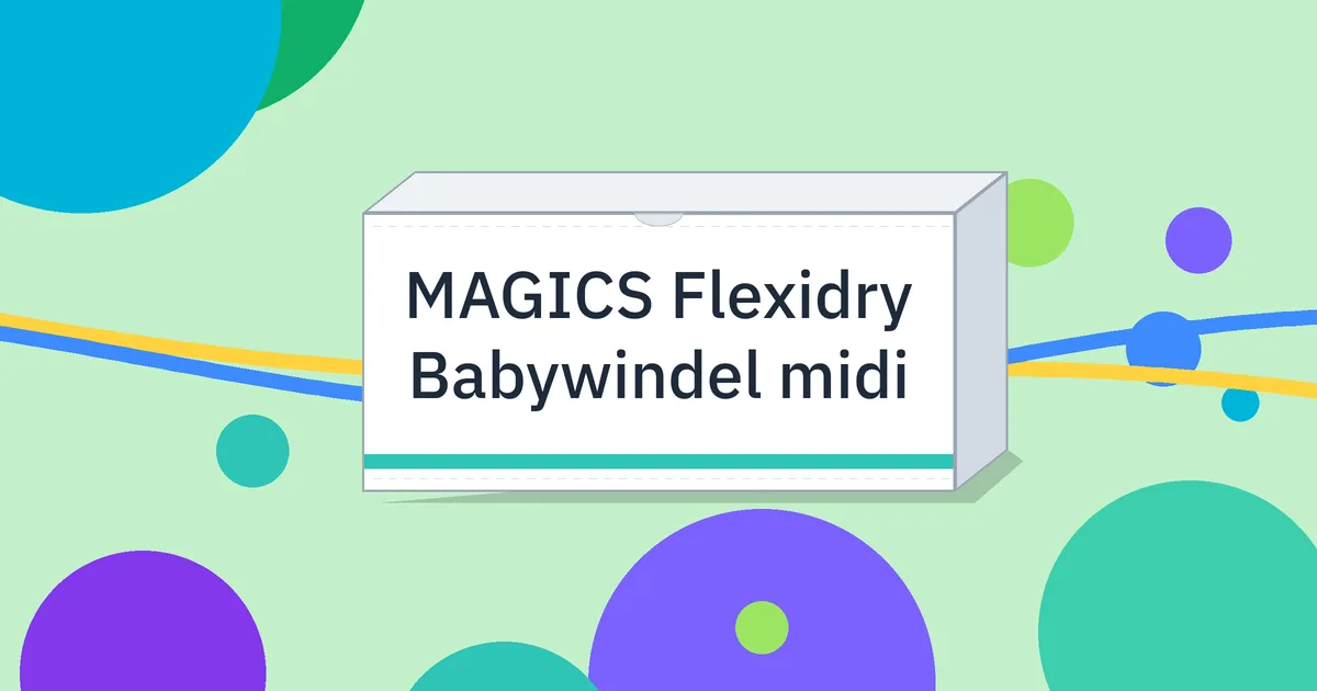 Symbolbild: Packung mit der Aufschrift MAGICS Flexidry Babywindel midi (PZN 12486077) – Verfügbarkeit und Bezug in Apotheken in Frankfurt am Main