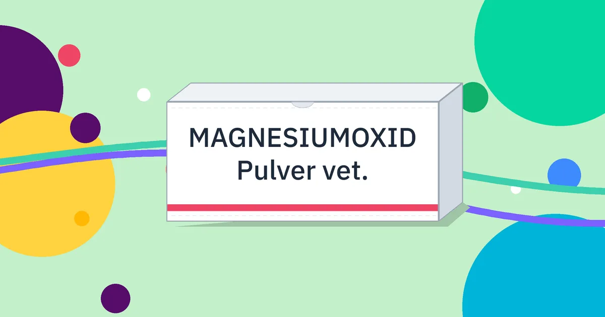 Symbolbild: Packung mit der Aufschrift MAGNESIUMOXID Pulver vet. (PZN 19299467) – Verfügbarkeit und Bezug in Apotheken in Frankfurt am Main