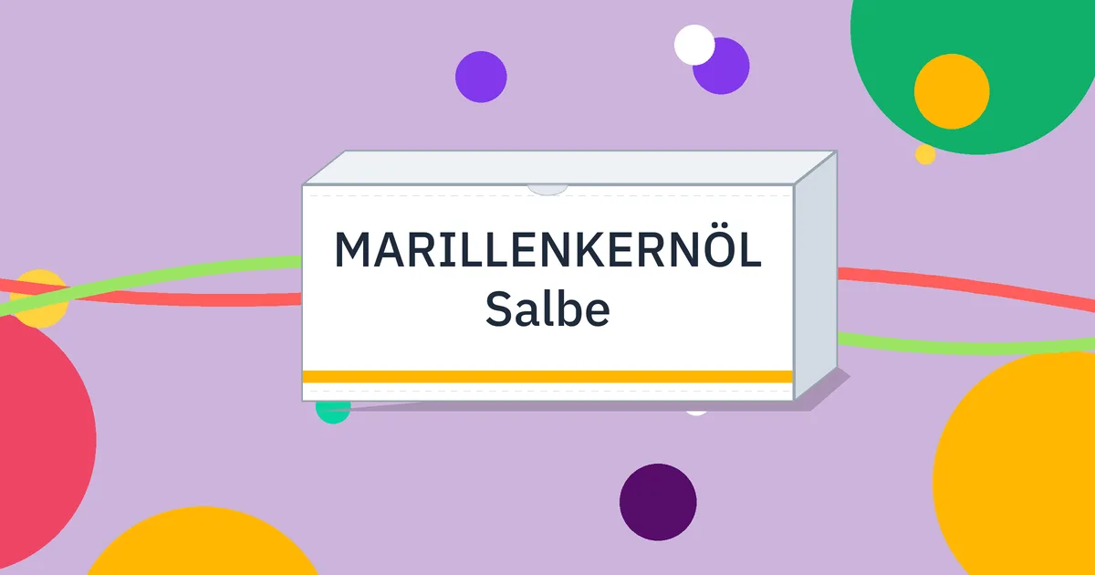 Symbolbild: Packung mit der Aufschrift MARILLENKERNÖL Salbe (PZN 19338747) – Verfügbarkeit und Bezug in Apotheken in Frankfurt am Main