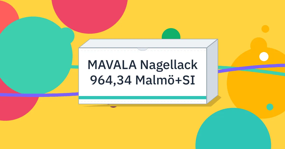 Symbolbild: Packung mit der Aufschrift MAVALA Nagellack 964,34 Malmö+SI (PZN 18298649) – Verfügbarkeit und Bezug in Apotheken in Frankfurt am Main