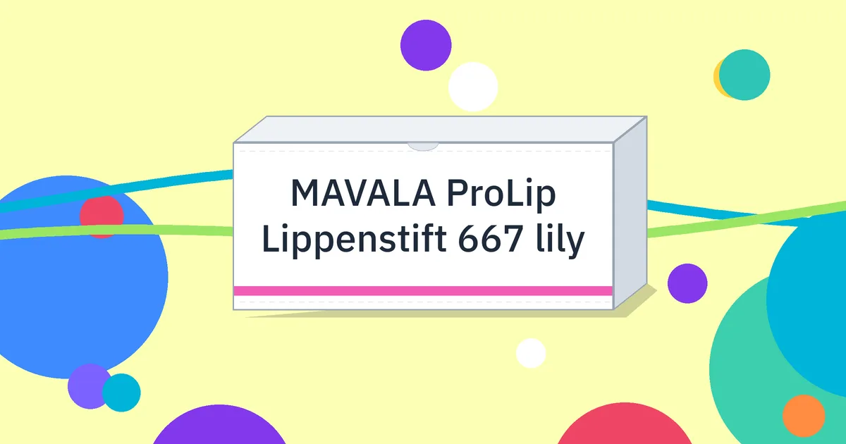 Symbolbild: Packung mit der Aufschrift MAVALA ProLip Lippenstift 667 lily (PZN 17209307) – Verfügbarkeit und Bezug in Apotheken in Frankfurt am Main