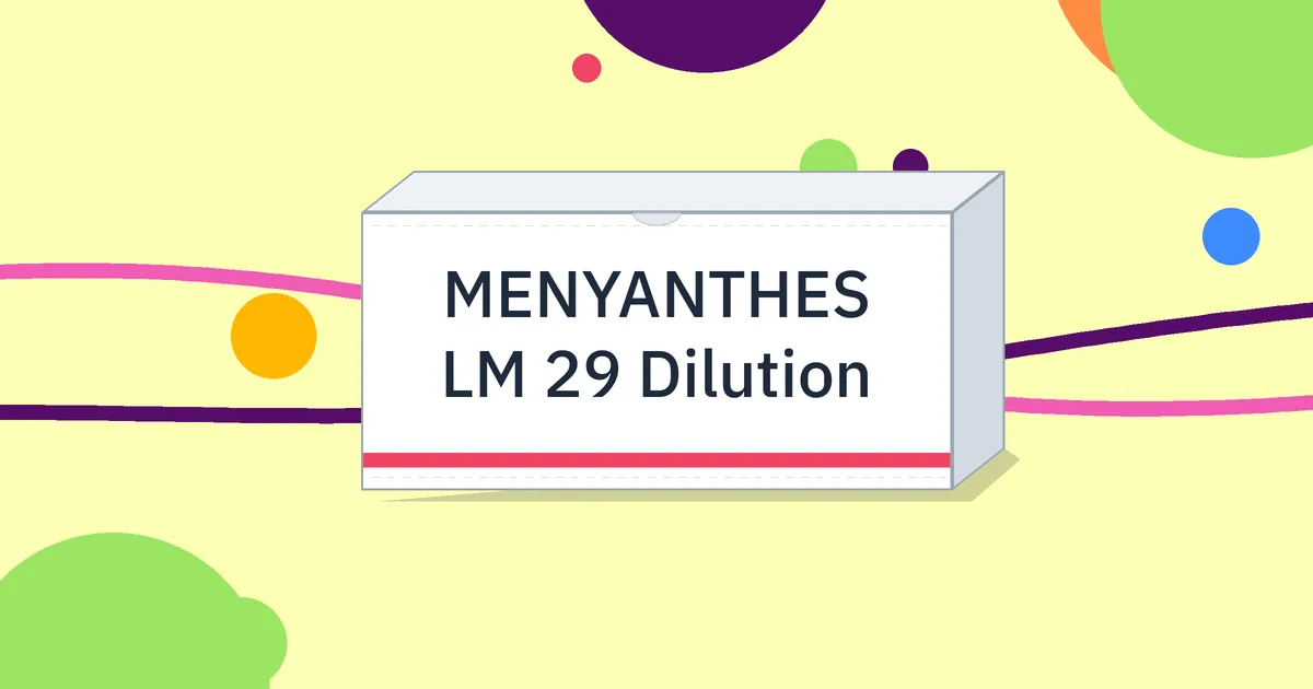 Symbolbild: Packung mit der Aufschrift MENYANTHES LM 29 Dilution (PZN 13605331) – Verfügbarkeit und Bezug in Apotheken in Frankfurt am Main