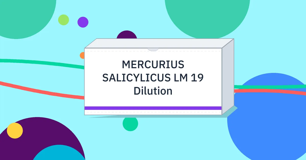 Symbolbild: Packung mit der Aufschrift MERCURIUS SALICYLICUS LM 19 Dilution (PZN 12953716) – Verfügbarkeit und Bezug in Apotheken in Frankfurt am Main
