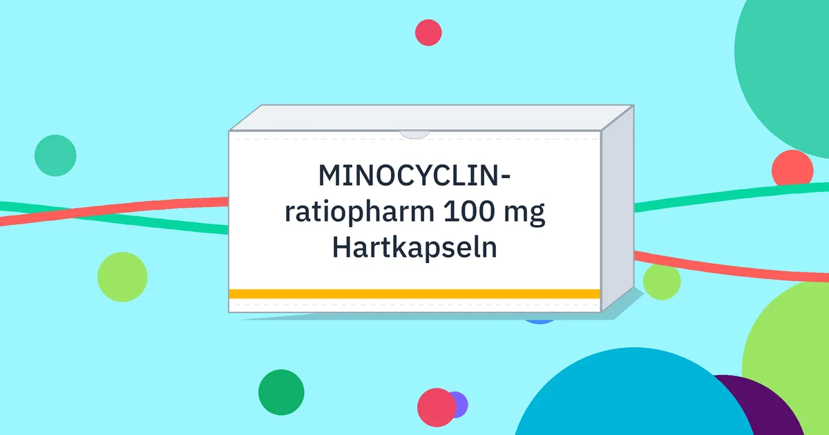 Symbolbild: Packung mit der Aufschrift MINOCYCLIN-ratiopharm 100 mg Hartkapseln (PZN 03946367) – Verfügbarkeit und Bezug in Apotheken in Frankfurt am Main