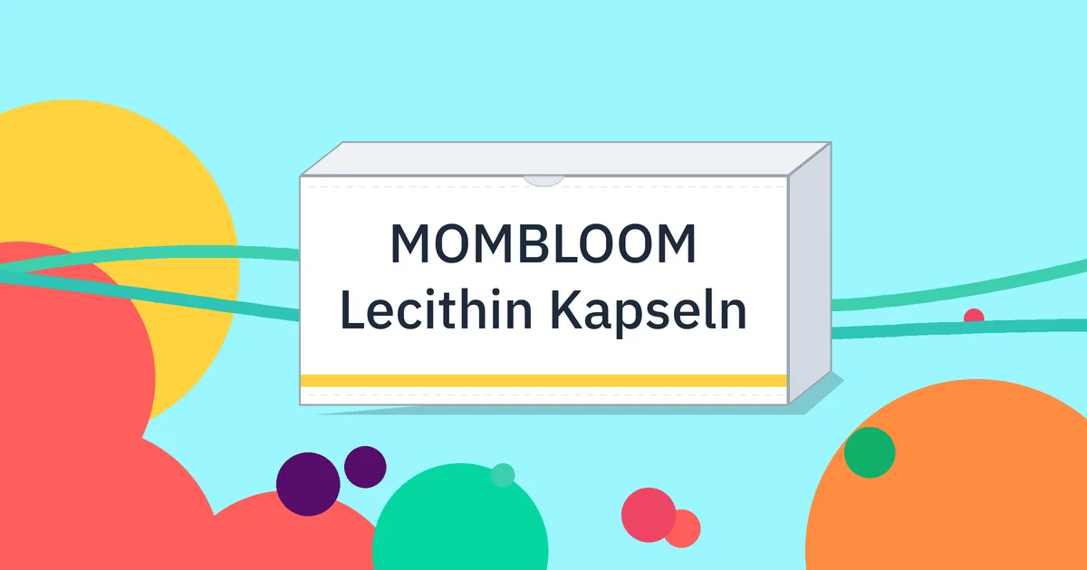 Symbolbild: Packung mit der Aufschrift MOMBLOOM Lecithin Kapseln (PZN 20845662) – Verfügbarkeit und Bezug in Apotheken in Frankfurt am Main