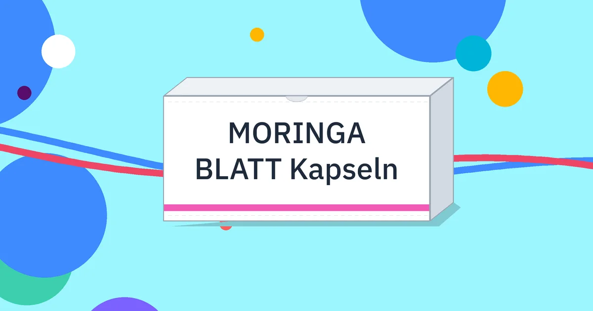Symbolbild: Packung mit der Aufschrift MORINGA BLATT Kapseln (PZN 10323804) – Verfügbarkeit und Bezug in Apotheken in Frankfurt am Main