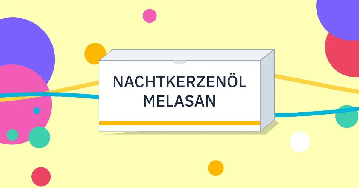 Symbolbild: Packung mit der Aufschrift NACHTKERZENÖL MELASAN (PZN 08902736) – Verfügbarkeit und Bezug in Apotheken in Frankfurt am Main