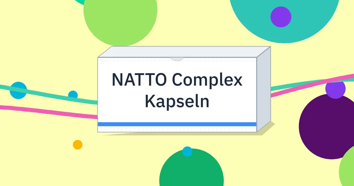 Symbolbild: Packung mit der Aufschrift NATTO Complex Kapseln (PZN 00478925) – Verfügbarkeit und Bezug in Apotheken in Frankfurt am Main