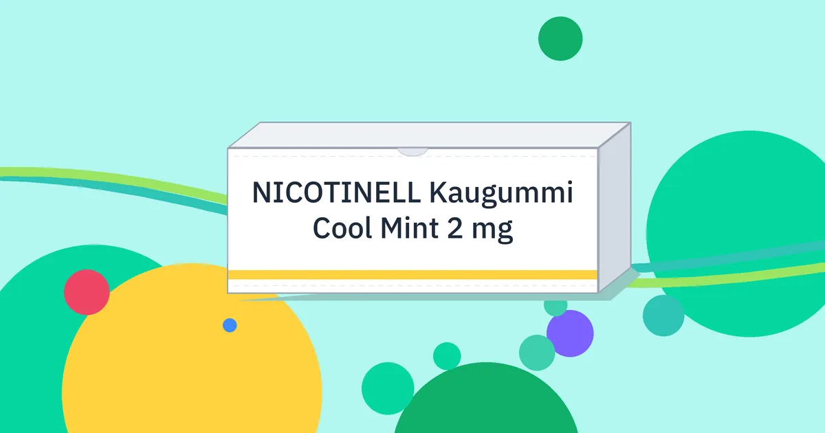 Symbolbild: Packung mit der Aufschrift NICOTINELL Kaugummi Cool Mint 2 mg (PZN 06580346) – Verfügbarkeit und Bezug in Apotheken in Frankfurt am Main