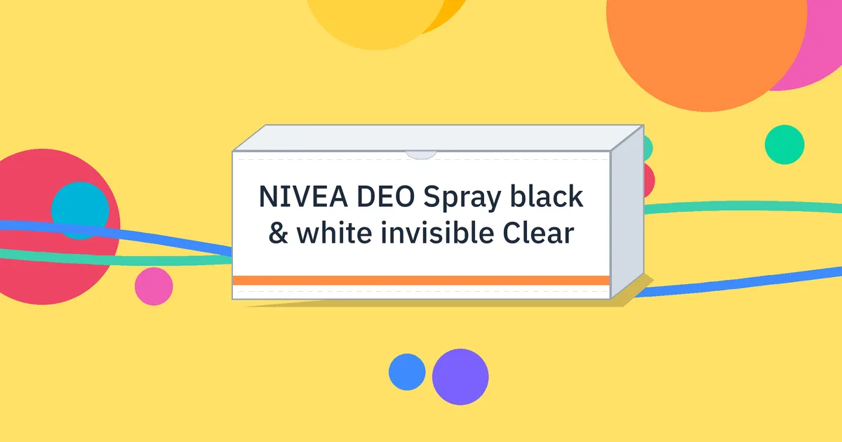 Symbolbild: Packung mit der Aufschrift NIVEA DEO Spray black & white invisible Clear (PZN 11325343) – Verfügbarkeit und Bezug in Apotheken in Frankfurt am Main