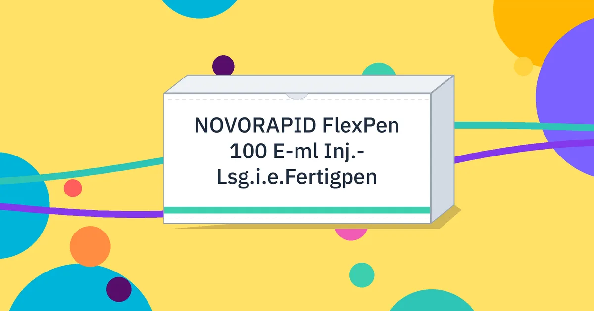 Symbolbild: Packung mit der Aufschrift NOVORAPID FlexPen 100 E-ml Inj.-Lsg.i.e.Fertigpen (PZN 09000094) – Verfügbarkeit und Bezug in Apotheken in Frankfurt am Main