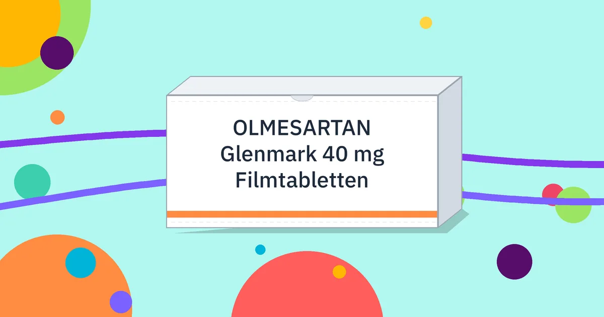 Symbolbild: Packung mit der Aufschrift OLMESARTAN Glenmark 40 mg Filmtabletten (PZN 12360175) – Verfügbarkeit und Bezug in Apotheken in Frankfurt am Main