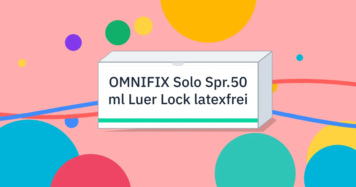 Symbolbild: Packung mit der Aufschrift OMNIFIX Solo Spr.50 ml Luer Lock latexfrei (PZN 15746343) – Verfügbarkeit und Bezug in Apotheken in Frankfurt am Main