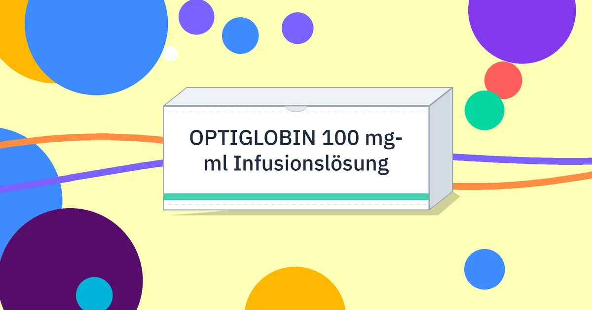 Symbolbild: Packung mit der Aufschrift OPTIGLOBIN 100 mg-ml Infusionslösung (PZN 17275681) – Verfügbarkeit und Bezug in Apotheken in Frankfurt am Main