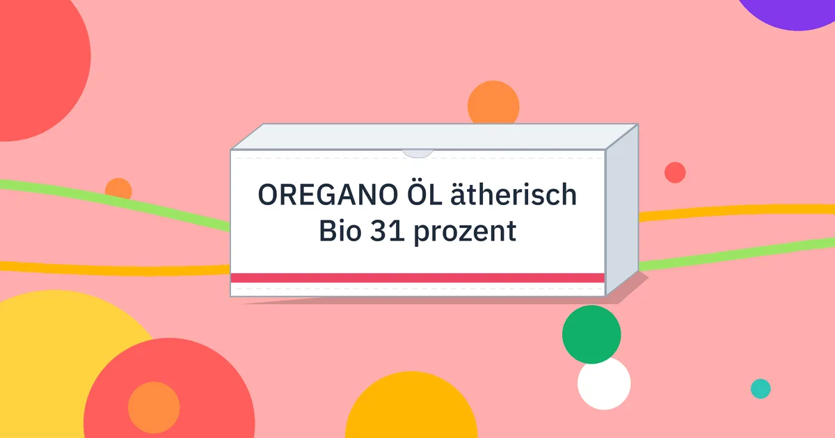 Symbolbild: Packung mit der Aufschrift OREGANO ÖL ätherisch Bio 31 prozent (PZN 05909229) – Verfügbarkeit und Bezug in Apotheken in Frankfurt am Main