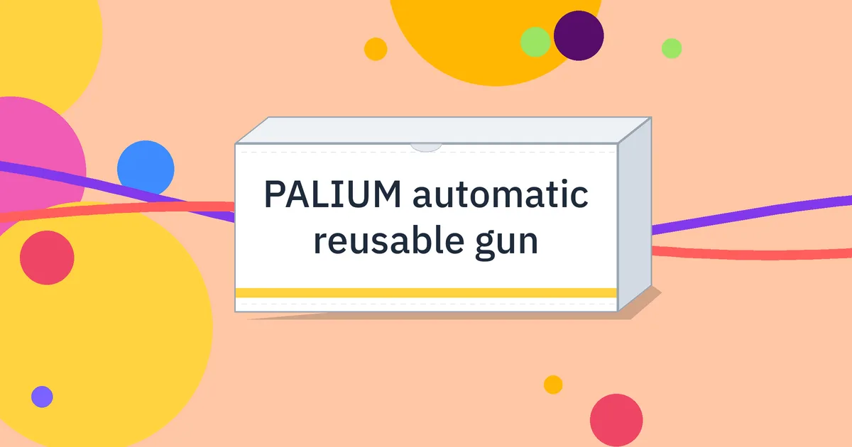 Symbolbild: Packung mit der Aufschrift PALIUM automatic reusable gun (PZN 14384091) – Verfügbarkeit und Bezug in Apotheken in Frankfurt am Main
