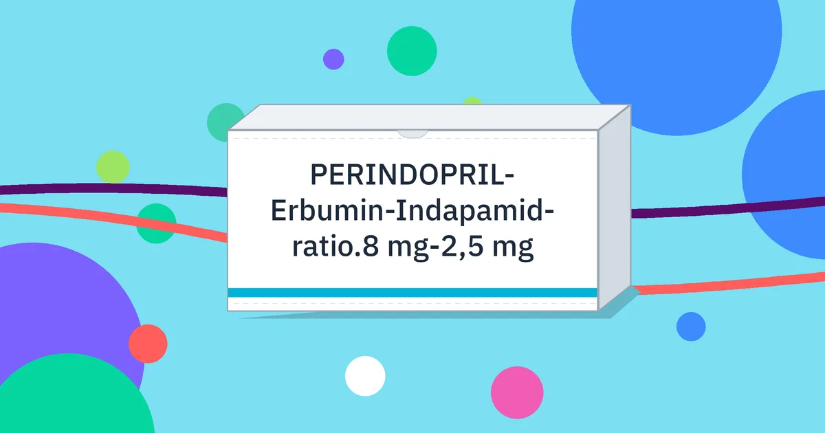Symbolbild: Packung mit der Aufschrift PERINDOPRIL-Erbumin-Indapamid-ratio.8 mg-2,5 mg (PZN 07756787) – Verfügbarkeit und Bezug in Apotheken in Frankfurt am Main