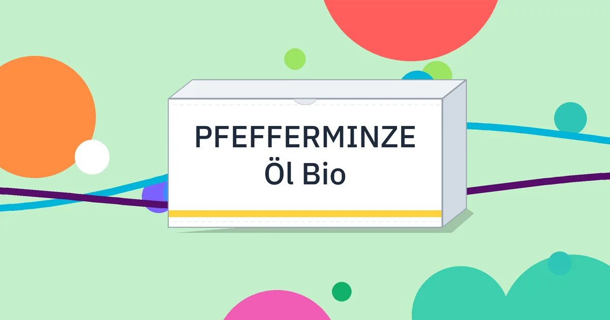 Symbolbild: Packung mit der Aufschrift PFEFFERMINZE Öl Bio (PZN 04523901) – Verfügbarkeit und Bezug in Apotheken in Frankfurt am Main