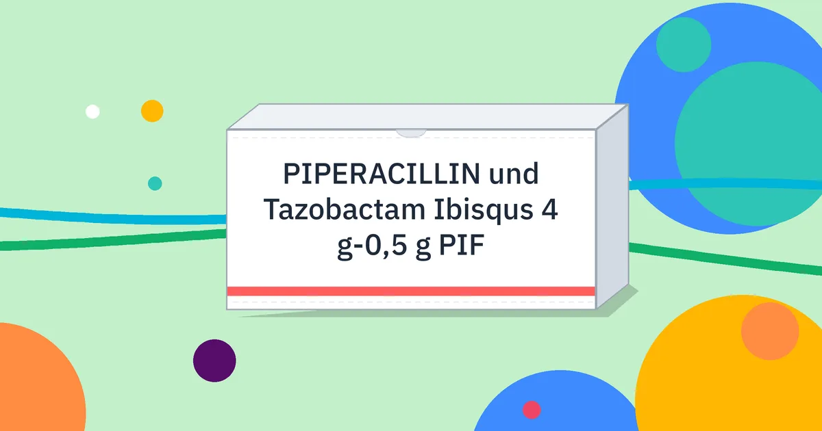 Symbolbild: Packung mit der Aufschrift PIPERACILLIN und Tazobactam Ibisqus 4 g-0,5 g PIF (PZN 00903021) – Verfügbarkeit und Bezug in Apotheken in Frankfurt am Main