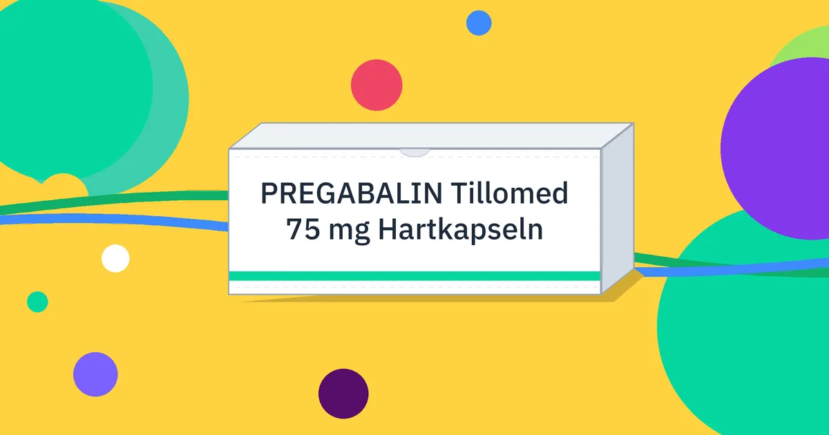 Symbolbild: Packung mit der Aufschrift PREGABALIN Tillomed 75 mg Hartkapseln (PZN 16382535) – Verfügbarkeit und Bezug in Apotheken in Frankfurt am Main