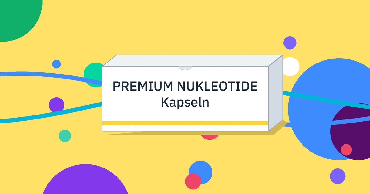 Symbolbild: Packung mit der Aufschrift PREMIUM NUKLEOTIDE Kapseln (PZN 17905194) – Verfügbarkeit und Bezug in Apotheken in Frankfurt am Main