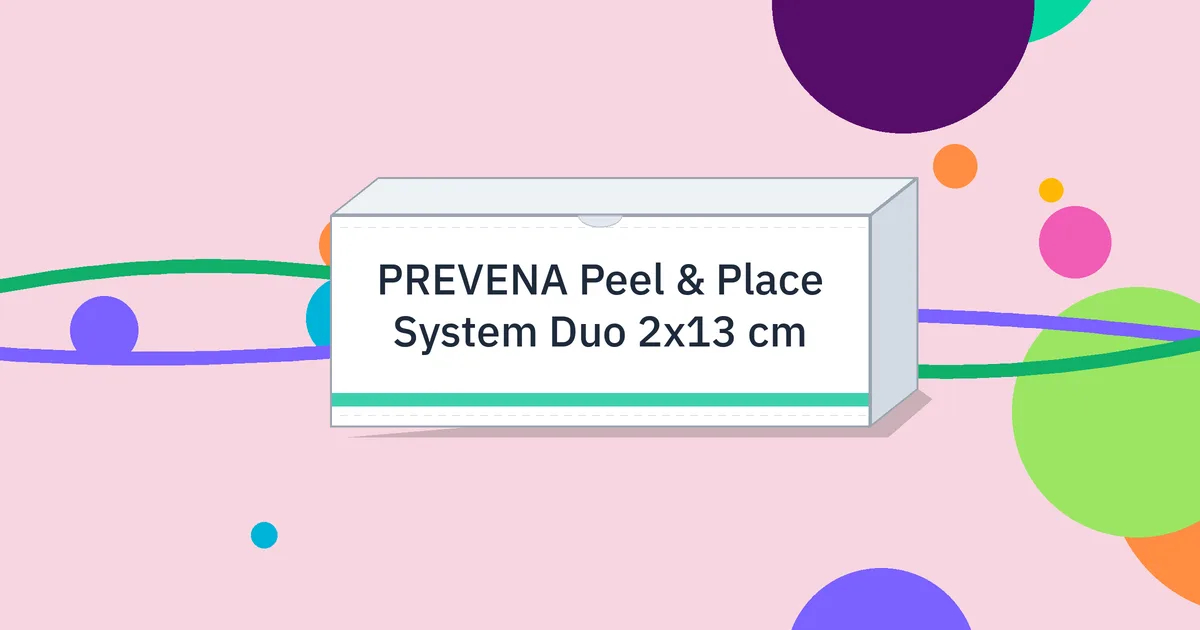 Symbolbild: Packung mit der Aufschrift PREVENA Peel & Place System Duo 2x13 cm (PZN 17996541) – Verfügbarkeit und Bezug in Apotheken in Frankfurt am Main