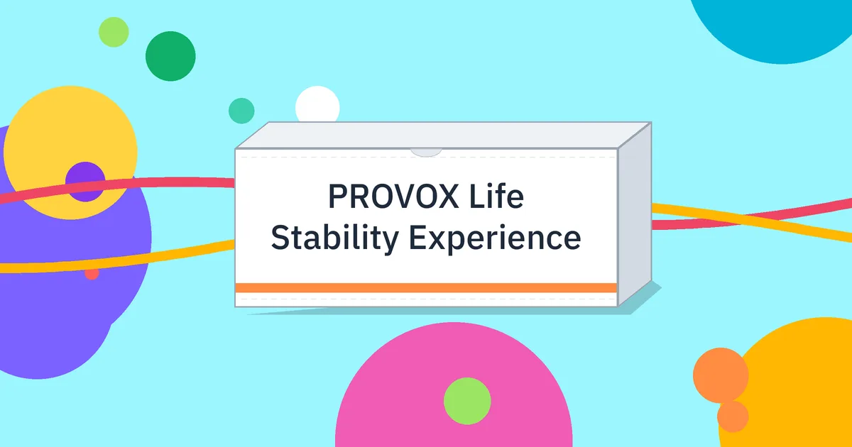 Symbolbild: Packung mit der Aufschrift PROVOX Life Stability Experience (PZN 19625688) – Verfügbarkeit und Bezug in Apotheken in Frankfurt am Main