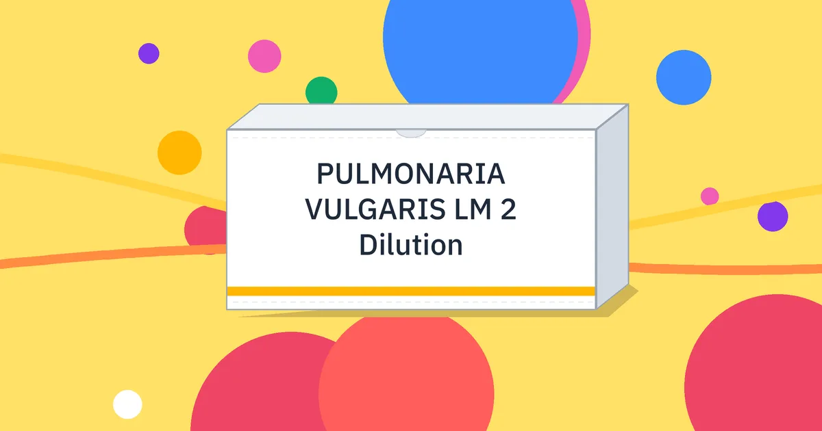 Symbolbild: Packung mit der Aufschrift PULMONARIA VULGARIS LM 2 Dilution (PZN 13670713) – Verfügbarkeit und Bezug in Apotheken in Frankfurt am Main