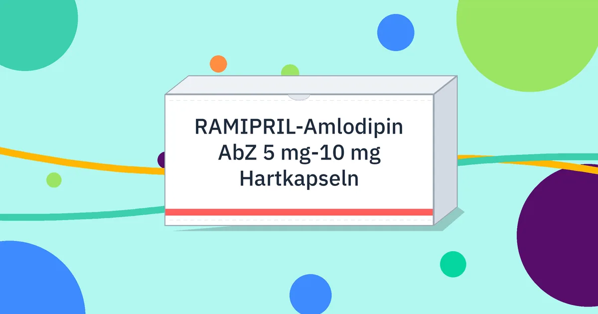 Symbolbild: Packung mit der Aufschrift RAMIPRIL-Amlodipin AbZ 5 mg-10 mg Hartkapseln (PZN 13578143) – Verfügbarkeit und Bezug in Apotheken in Frankfurt am Main
