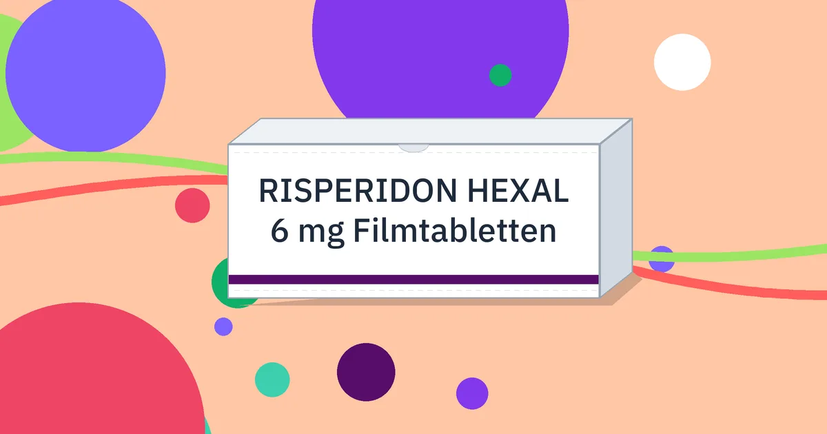Symbolbild: Packung mit der Aufschrift RISPERIDON HEXAL 6 mg Filmtabletten (PZN 04230949) – Verfügbarkeit und Bezug in Apotheken in Frankfurt am Main