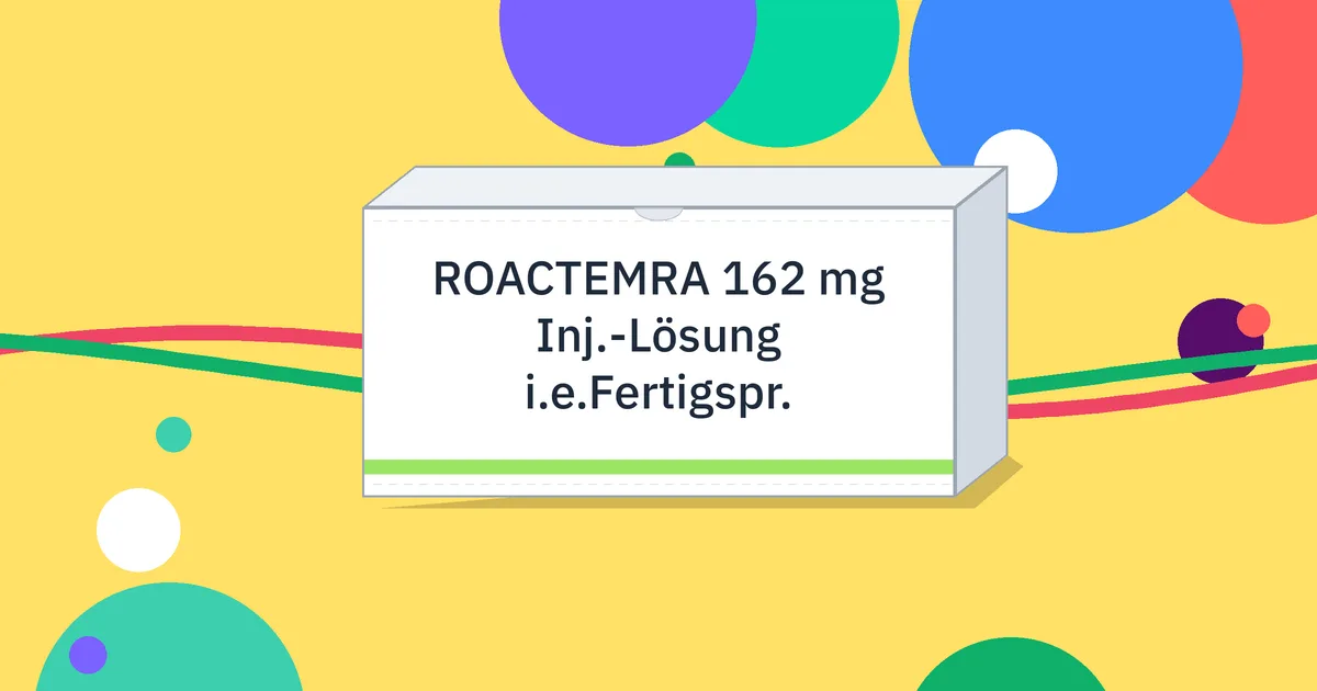 Symbolbild: Packung mit der Aufschrift ROACTEMRA 162 mg Inj.-Lösung i.e.Fertigspr. (PZN 11513079) – Verfügbarkeit und Bezug in Apotheken in Frankfurt am Main