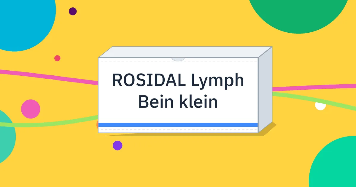 Symbolbild: Packung mit der Aufschrift ROSIDAL Lymph Bein klein (PZN 19895235) – Verfügbarkeit und Bezug in Apotheken in Frankfurt am Main
