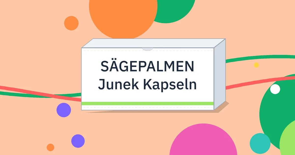 Symbolbild: Packung mit der Aufschrift SÄGEPALMEN Junek Kapseln (PZN 10396648) – Verfügbarkeit und Bezug in Apotheken in Frankfurt am Main