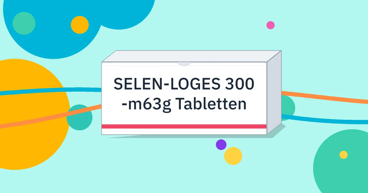 Symbolbild: Packung mit der Aufschrift SELEN-LOGES 300 -m63g Tabletten (PZN 15387186) – Verfügbarkeit und Bezug in Apotheken in Frankfurt am Main