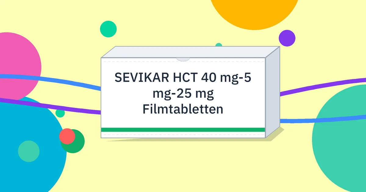 Symbolbild: Packung mit der Aufschrift SEVIKAR HCT 40 mg-5 mg-25 mg Filmtabletten (PZN 10934287) – Verfügbarkeit und Bezug in Apotheken in Frankfurt am Main