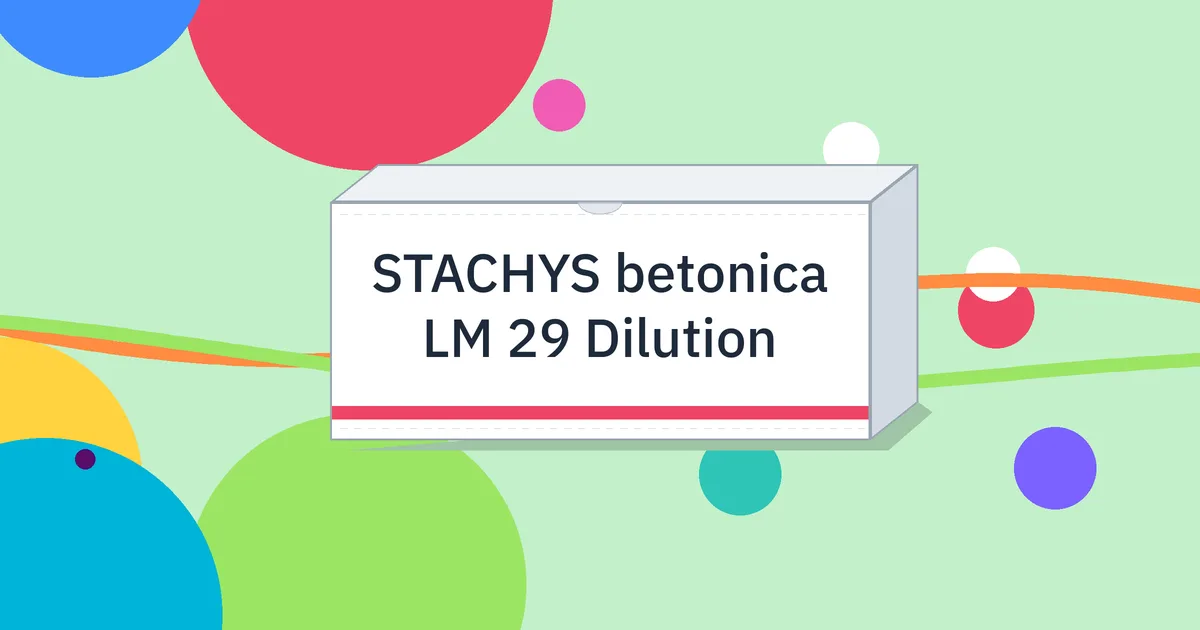 Symbolbild: Packung mit der Aufschrift STACHYS betonica LM 29 Dilution (PZN 13684052) – Verfügbarkeit und Bezug in Apotheken in Frankfurt am Main