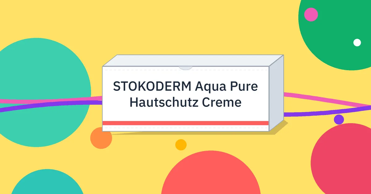 Symbolbild: Packung mit der Aufschrift STOKODERM Aqua Pure Hautschutz Creme (PZN 11032983) – Verfügbarkeit und Bezug in Apotheken in Frankfurt am Main